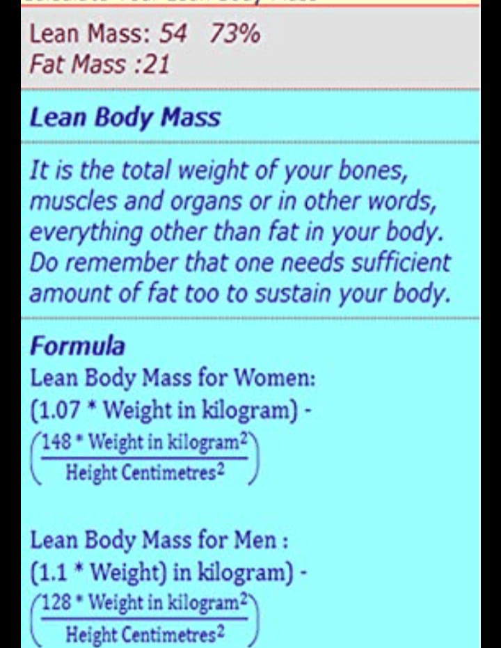Find Your Lean Body Mass - How to Safeguard Your Health